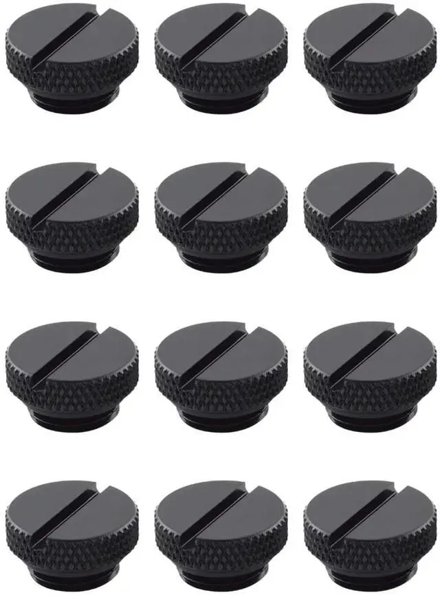 dracaena.io 12 pack G1/4" thread, Thin water Stop Plug Fitting with ...