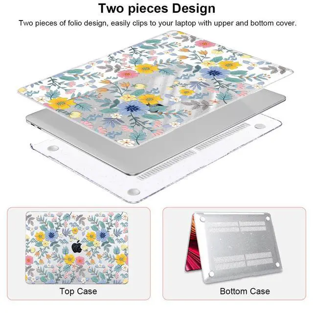 LCMOCICO Compatible with MacBook Air 13 Inch M1 Case 2021 2020 2019 ...