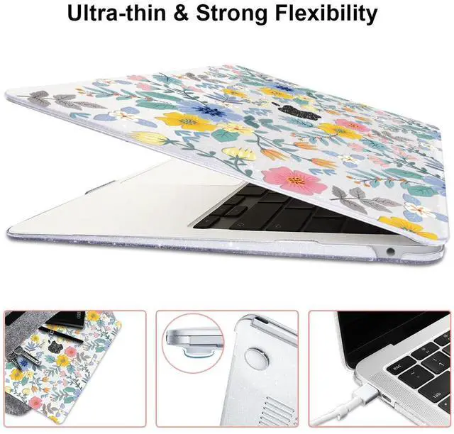 LCMOCICO Compatible with MacBook Air 13 Inch M1 Case 2021 2020 2019 ...