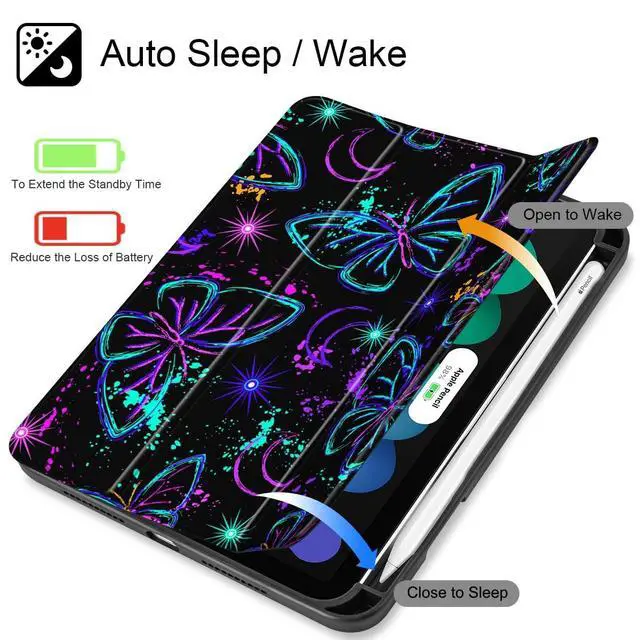 Mektron Printed Case for iPad mini 7 (A17 Pro) 2024/ Mini 6 2021, iPad ...