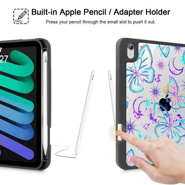 Mektron Printed Case for iPad mini 7 (A17 Pro) 2024/ Mini 6 2021, iPad ...