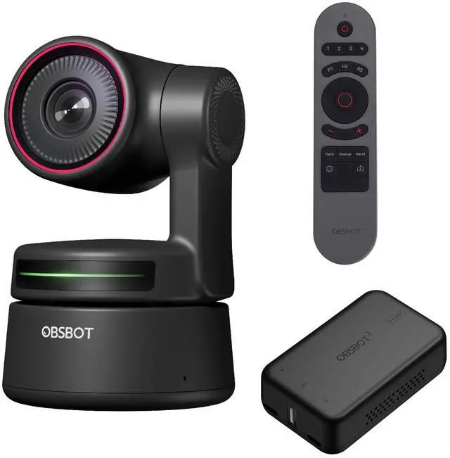 OBSBOT Tiny 4K Webcam Bundle with UVC HDMI Adapter 2.0 & Smart Remote ...