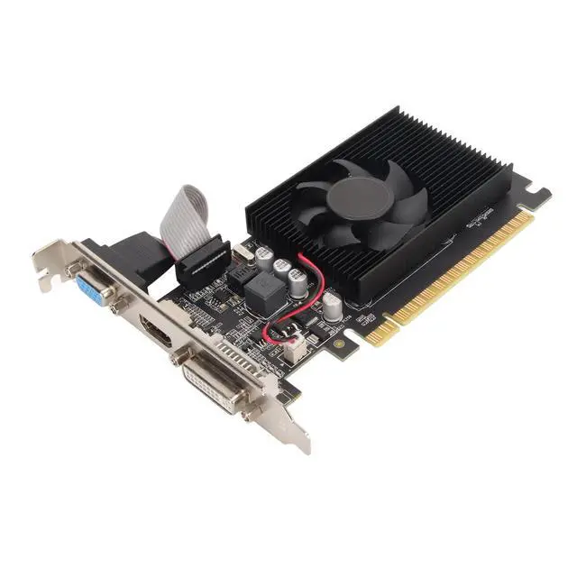 Sanpyl GT610 2GB GDDR3 64bit Graphics Card, DVI, VGA, PC Video Card ...