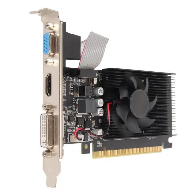 Sanpyl GT610 2GB GDDR3 64bit Graphics Card, DVI, VGA, PC Video Card ...