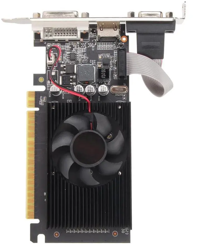 Sanpyl GT610 2GB GDDR3 64bit Graphics Card, DVI, VGA, PC Video Card ...