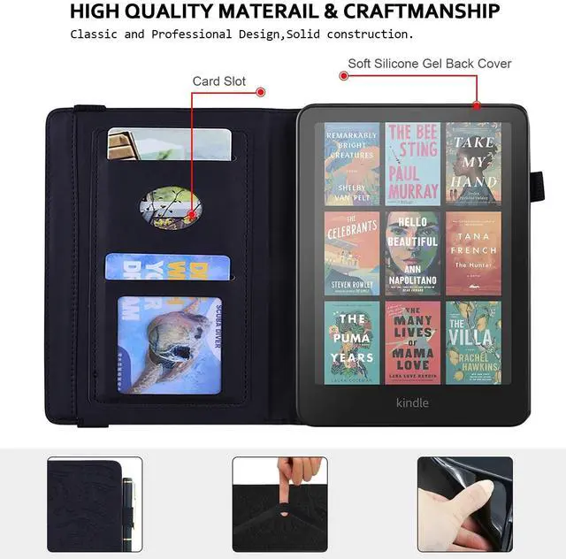 Folio Case for Kindle Paperwhite 12th Gen 2024 & Kindle Colorsoft ...