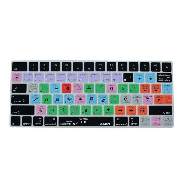 XSKN Logic Pro X 10 Shortcut Silicone Keyboard Skins are Compatible ...