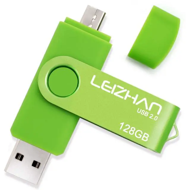 LEIZHAN 128GB USB Flash Drive OTG Micro Memory Stick 128 gb Pen Drive ...
