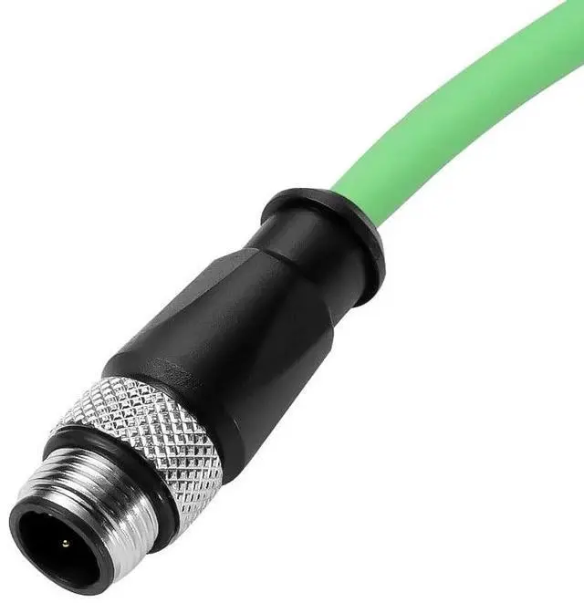 Alvin's Cables M12 D-Code 4 Pin Male to RJ45 Ethernet Cable High-Flex ...