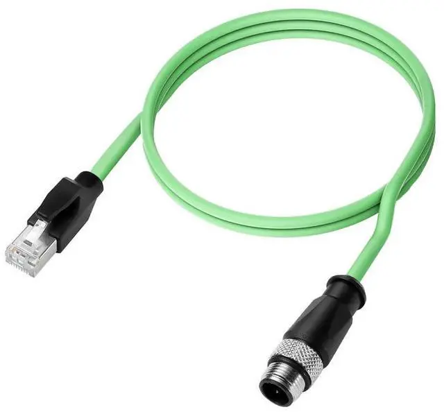 Alvin's Cables M12 D-Code 4 Pin Male to RJ45 Ethernet Cable High-Flex ...