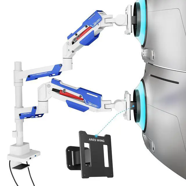 ARES WING Single Monitor Mount & VESA Adapter for Samsung Neo G9, G65B ...