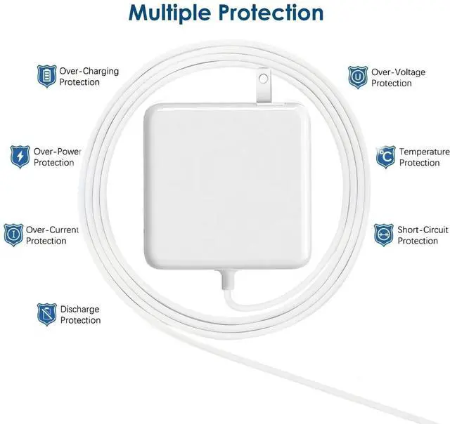 Mac Book Pro Charger - 60W Magnetic L-Tip Power Adapter,Compatible with ...