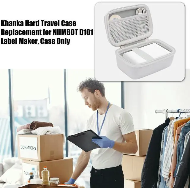 khanka Hard Travel Case Replacement for NIIMBOT D101 0.4''-1'' Label ...