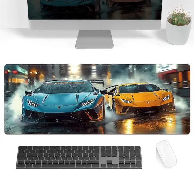 Sports Car Gaming Mouse Pad, Speed Extreme Racing Sports Large Extended ...