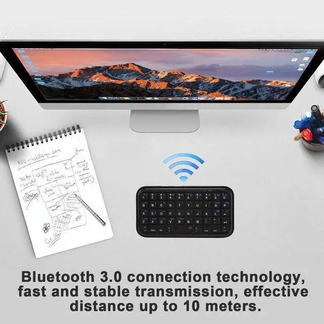 Wireless Bluetooth Ultra Slim Silent Mini Wireless Keyboard ...