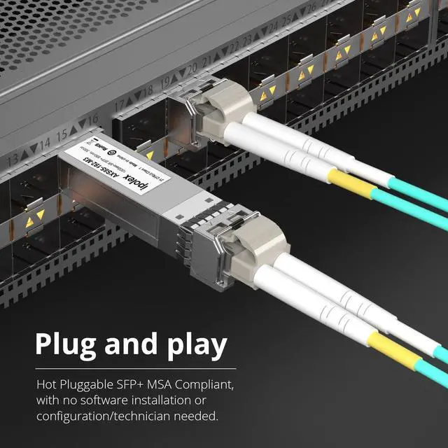 ipolex 10GBase-SR SFP+ Transceiver, 10Gb 850nm Multimode LC SFP Module ...