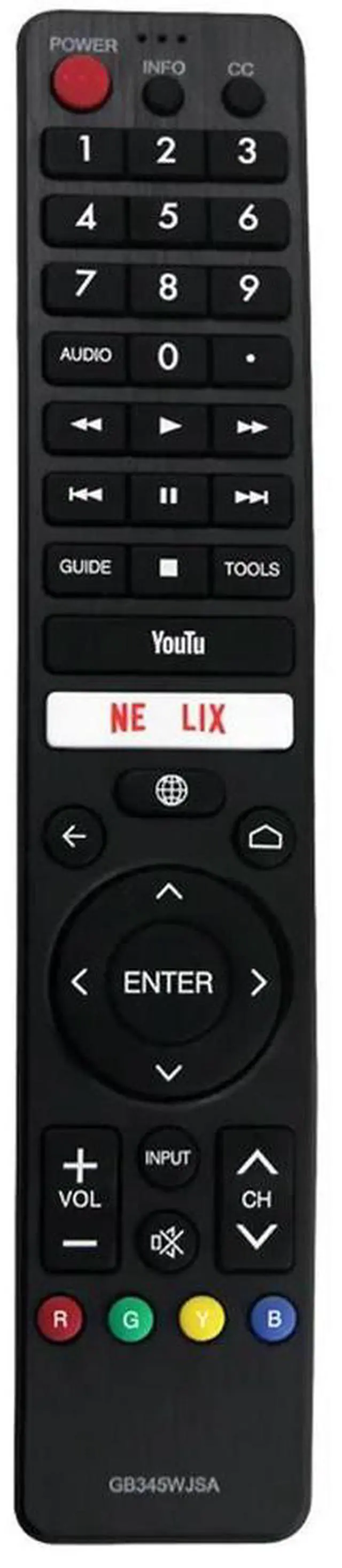 Replace GB345WJSA Remote Control For Sharp TV GB234WJSA GB275WJSA GB346WJSA GA007BG22 G0018KJ ...