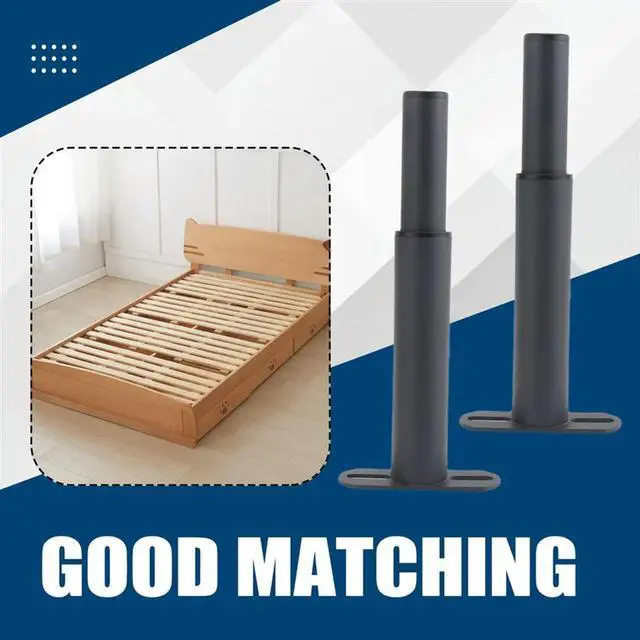 Ageryu 1Set Adjustable Metal Bed Frame Support Legs Bed Frame Center ...