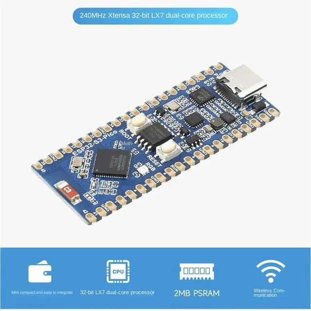ESP32-S3-Pico-M Microcontroller 2.4GHz Wi-Fi Development Board 240MHz ...