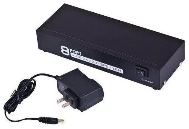 Vszerda Video Audio 3 RCA Composite AV 8 Ports Selector 8-Way Splitter ...