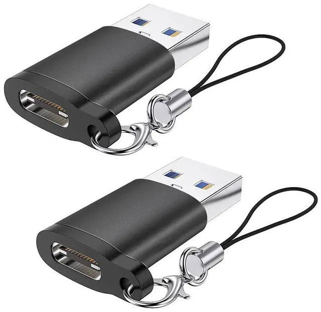 Vszerda USB 3.0 to USB C Adapter 2 Pack,USB C Female to A Male Charger ...
