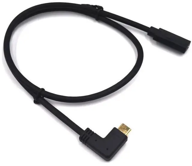 2ft 3A & 10Gbps USB 3.1 Type C Extension Cable, Left & Right USB C Male ...