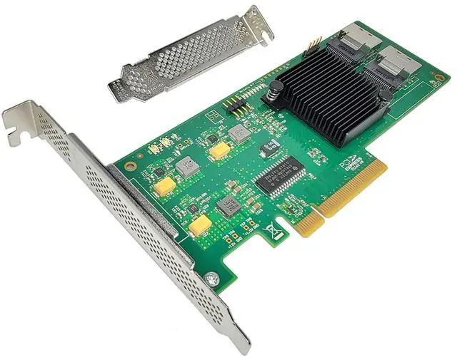 SAOESS PCI Express 2.0 SAS+SATA HBA 6Gb/s Raid Controller Card, SAS2008 ...