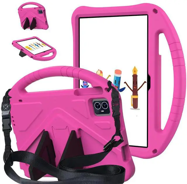Kwamaz for Revvl Tab 2 Case 2025, Kids EVA Cover with Strap Handle ...