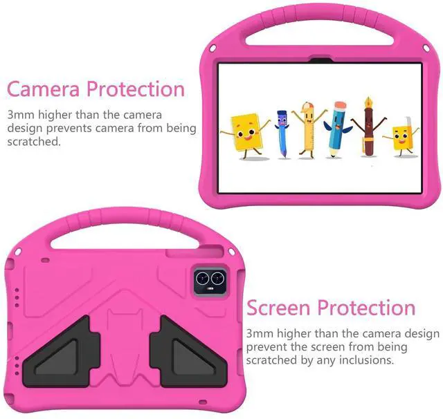 Kwamaz for Revvl Tab 2 Case 2025, Kids EVA Cover with Strap Handle ...