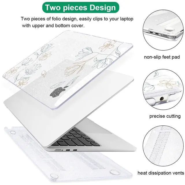 LCMOCICO Compatible with 2025 MacBook Air 13.6 inch Case M4 A3240 Cover ...