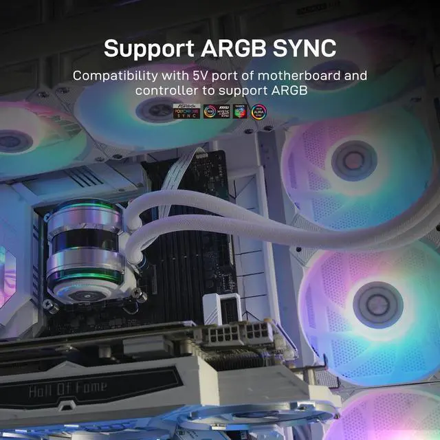 ALSEYE Infinity i12 PC Case Fan, Snap-in Connection Structure ARGB ...