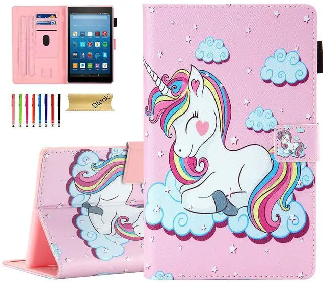 Dteck for Fire HD 8 (8th/7th/6th Generation) Smart Folio Tablet Case ...