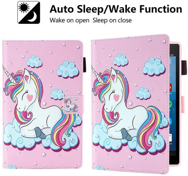 Dteck for Fire HD 8 (8th/7th/6th Generation) Smart Folio Tablet Case ...