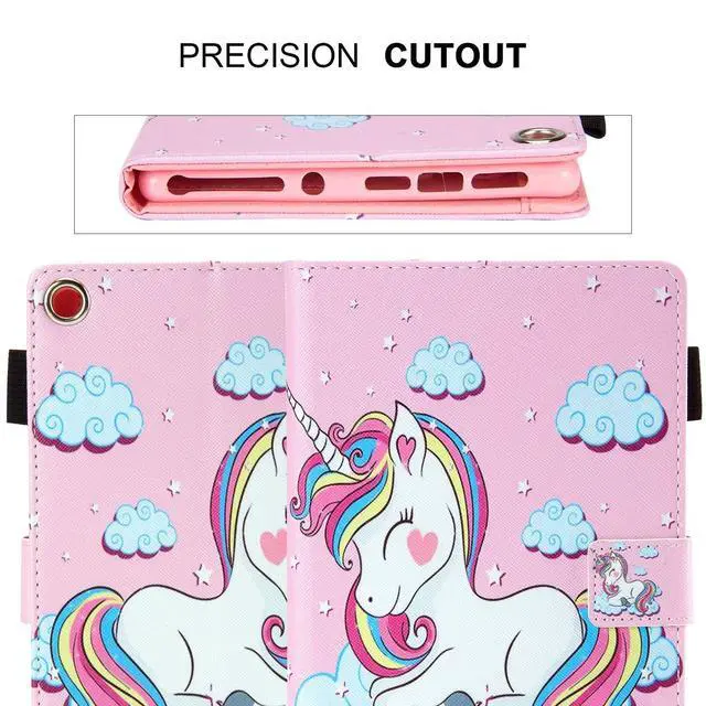 Dteck for Fire HD 8 (8th/7th/6th Generation) Smart Folio Tablet Case ...