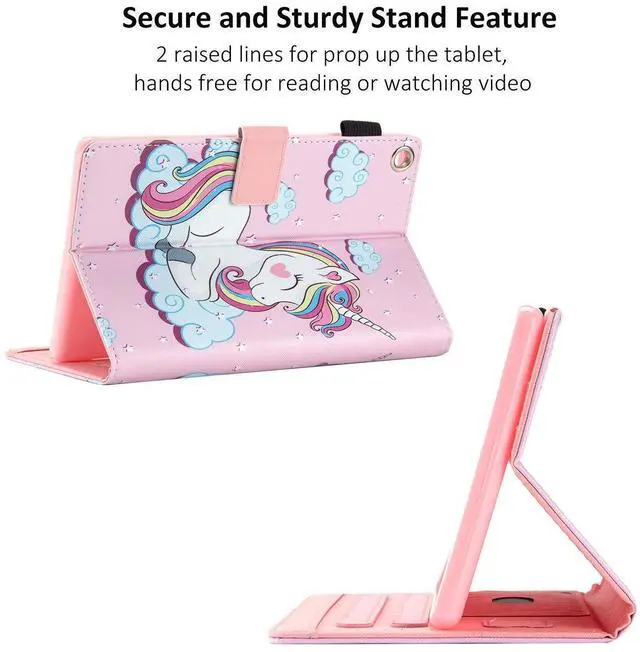 Dteck for Fire HD 8 (8th/7th/6th Generation) Smart Folio Tablet Case ...