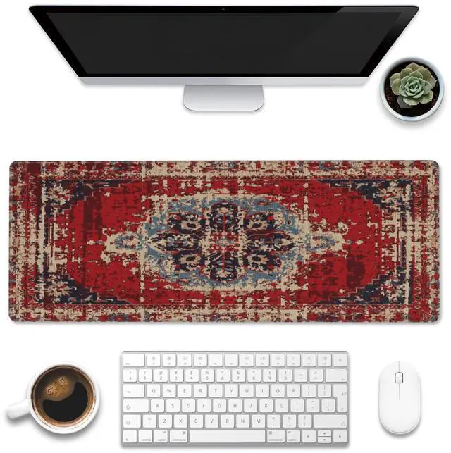 Desk Mat,Boho Carpet Style Large Gaming Mouse Pad XL,Boho Rug Desk Pad ...