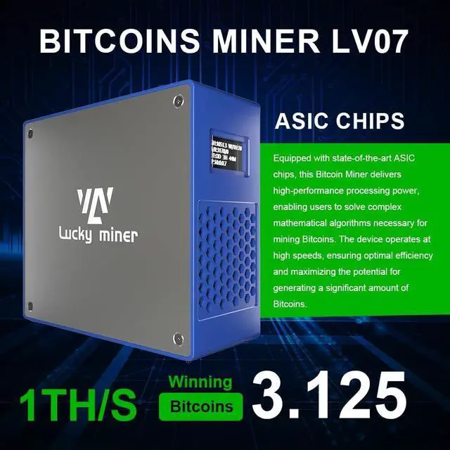 Bitcoins Miner Solo Lottery Miner 2.4G WiFi SHA-256 BM1366 Latest ...