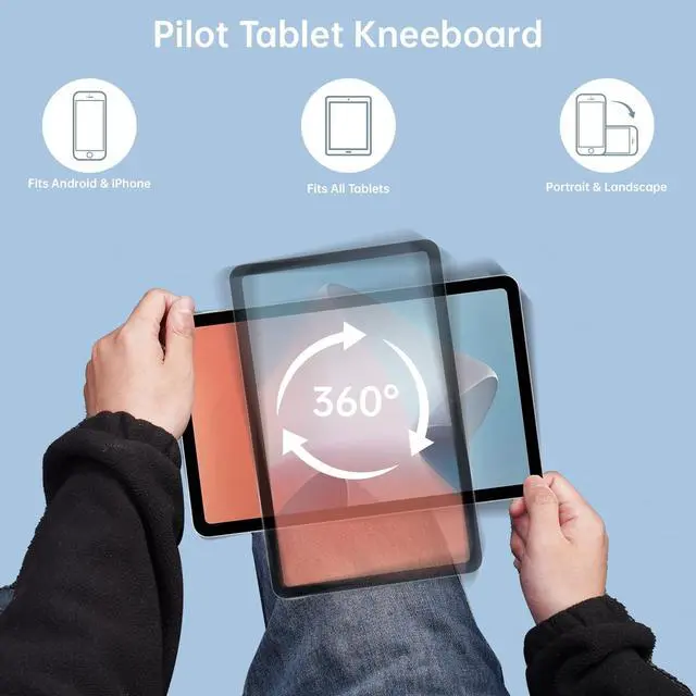 NiHome Adjustable Magnetic Lap Mount for Tablets & Phones, Pilot ...