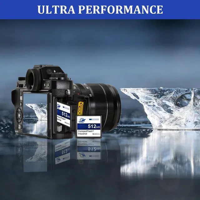 Dogfish Compact Flash Memory Card 512MB Industrial CF Type I Card FAT16 ...