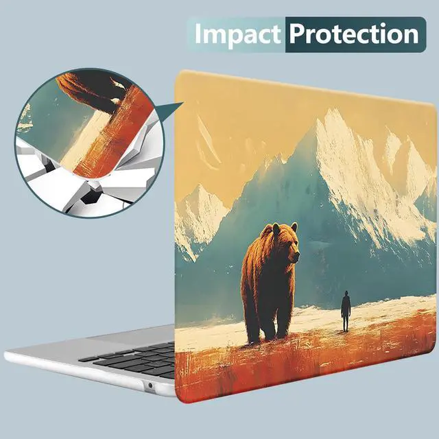 KEROM Compatible for MacBook Air 13 inch Case 2025 M4, 2024-2022 M3 M2 ...