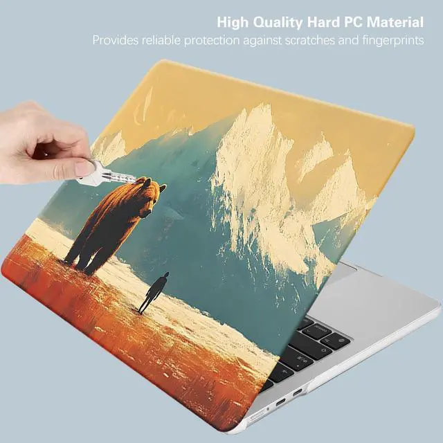 KEROM Compatible for MacBook Air 13 inch Case 2025 M4, 2024-2022 M3 M2 ...