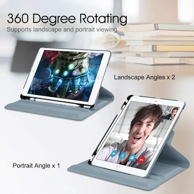 Fintie Rotating Case for iPad 9th Generation (2021) / 8th Generation ...