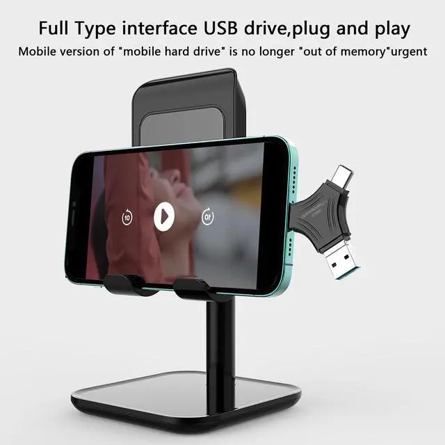 Gousido Multi-Interface Triangle Design USB3.0 Fast Flash Drive, 4-in-1 ...