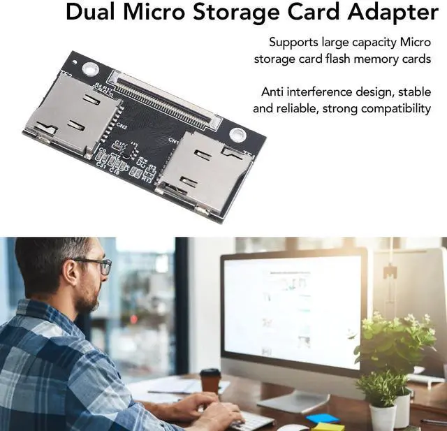 goodstumbler Dual Micro SD Card Adapter: PCB to ZIF SSD Converter for ...