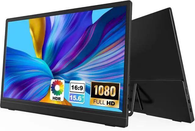 Youyu 15.6'' Portable Monitor, FHD 1080P Laptop Monitor USB C HDMI ...