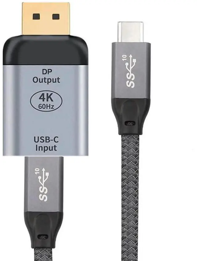 10Gbps 100W Cable USB-C Type C Female Source to Displayport DP Sink ...