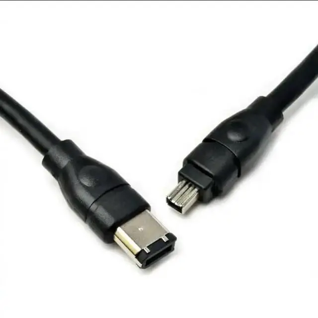 Firewire Cable IEEE 1394-a Connector Cord 6-Pin Male to 4-Pin Male ...