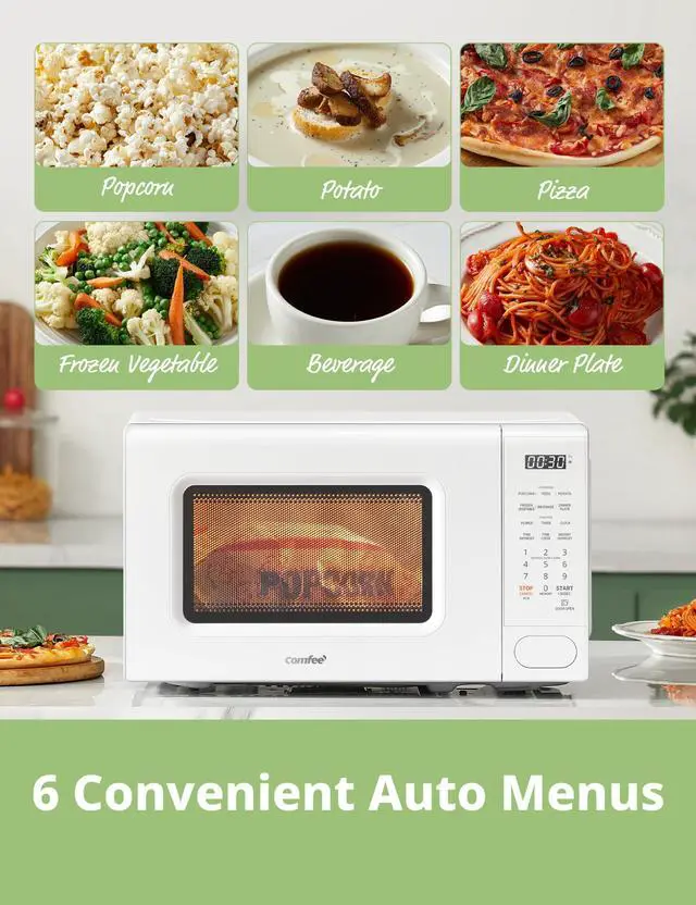 CMO-C20M1WH Retro Microwave with 11 power levels, Fast Multi-stage ...