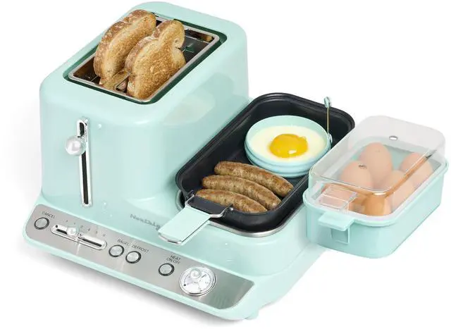 Classic Retro 3-in-1 Breakfast Station - Includes Egg and Veggie ...