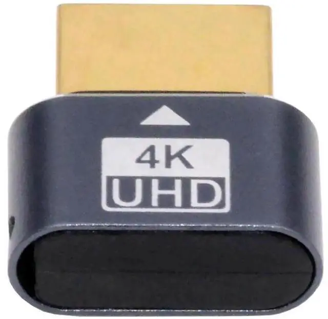 Virtual Display Adapter 4K HDMI 1.4 DDC EDID Dummy Plug Headless Ghost ...